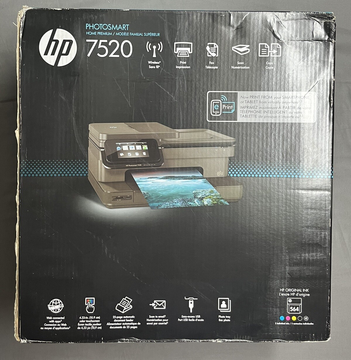 HP Photosmart 7520 All-In-One Inkjet Printer for sale online | eBay