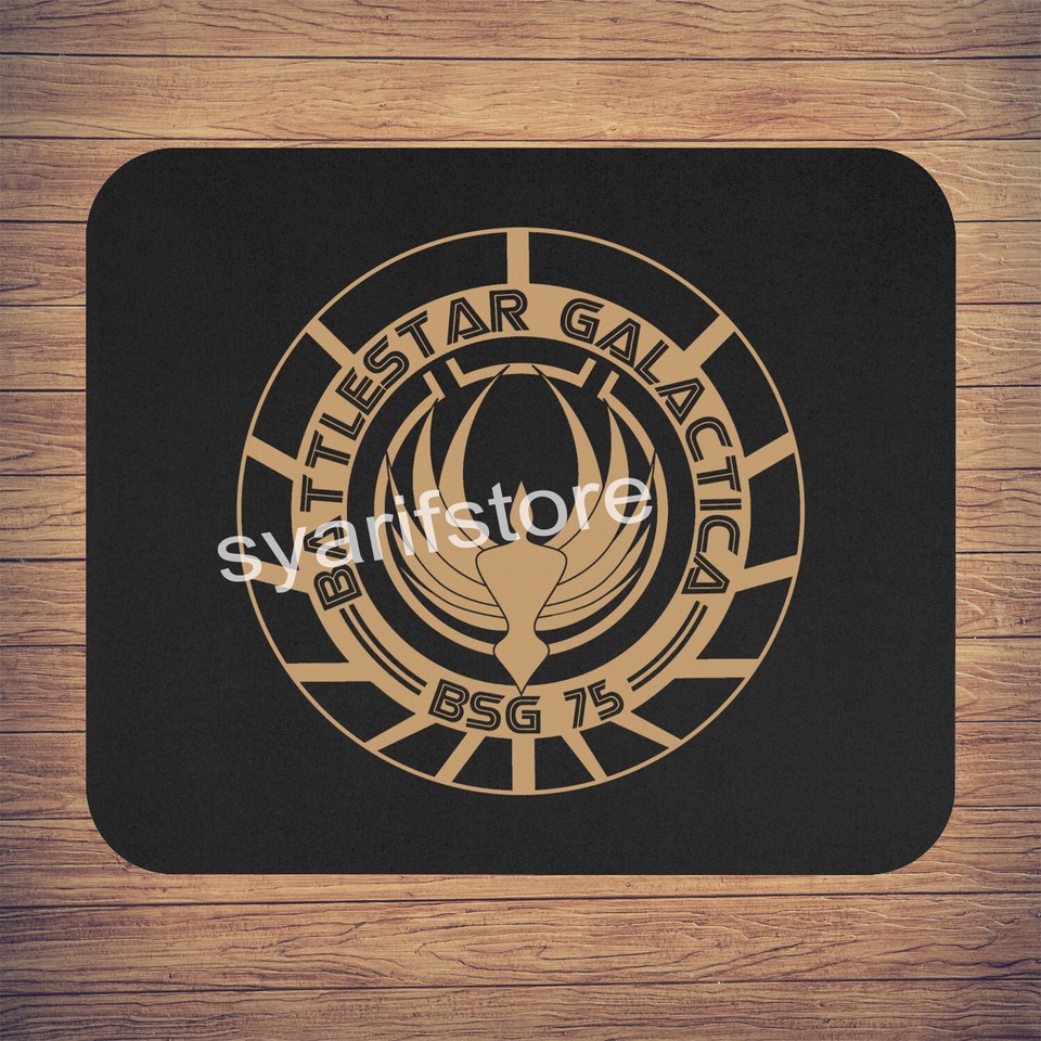Battlestar Galactica BSG 75 Symbol Black Mousepad Mouse Pad Gaming | eBay