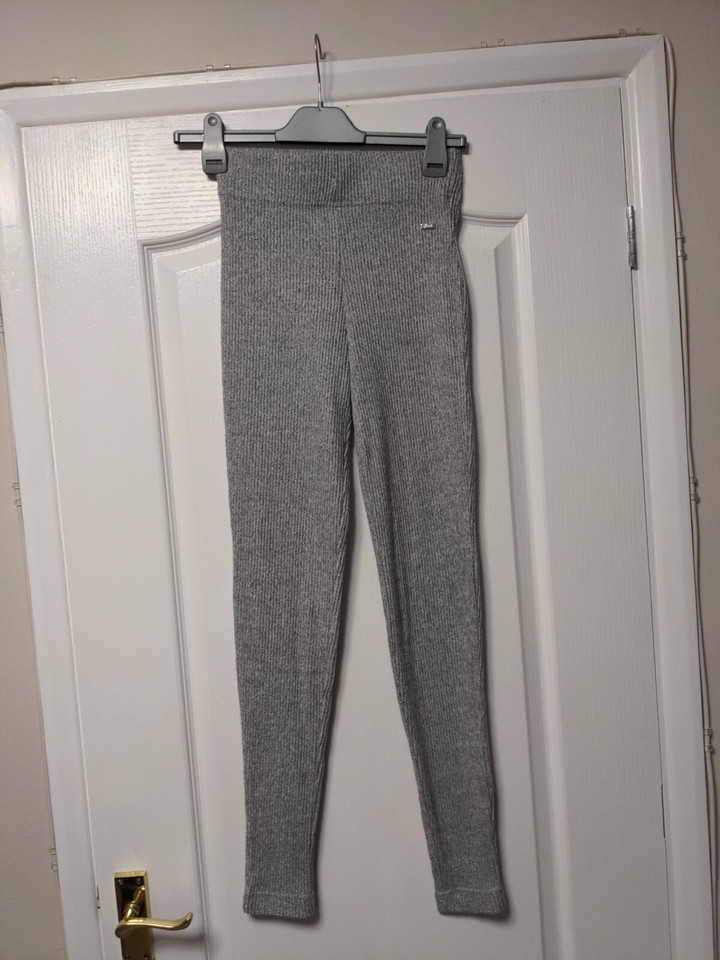 Brand New Ladies Mrs Hinch Grey Ribbed 2 Piece Long Trouser Lounge Wear ...
