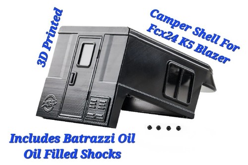 FMS FCX24 Chevy K5 Blazer 3D-Printed Truck Camper Shell W/4pc Oil ...