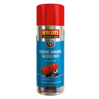 Hycote Gloss Red Engine Enamel Spray Paint Aerosol Auto Car Fast Drying ...