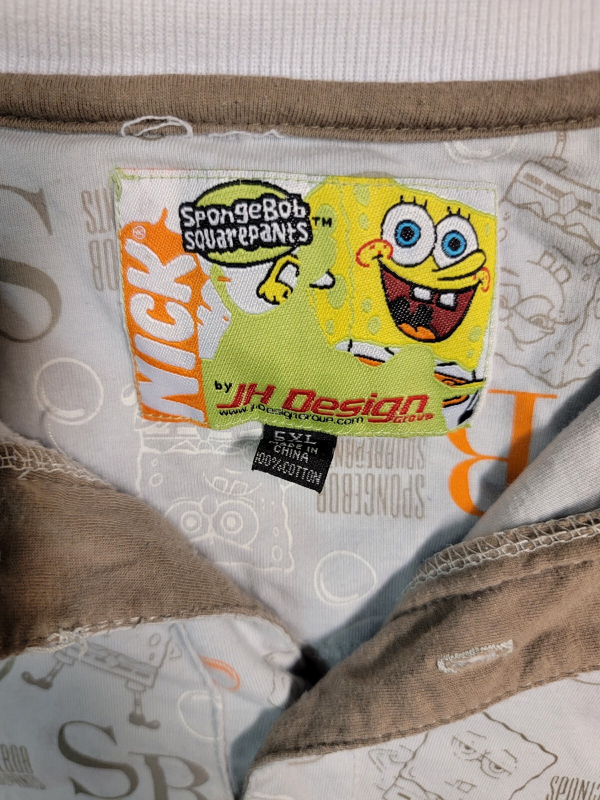 JH Design SpongeBob SquarePants Nickelodeon shirt 5XL - Gem