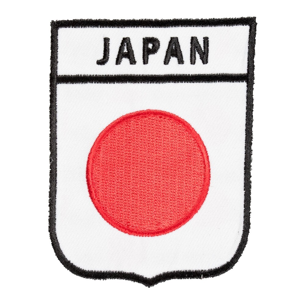 Japan Flag Shield Patch, Asian Country Flag Patches | eBay
