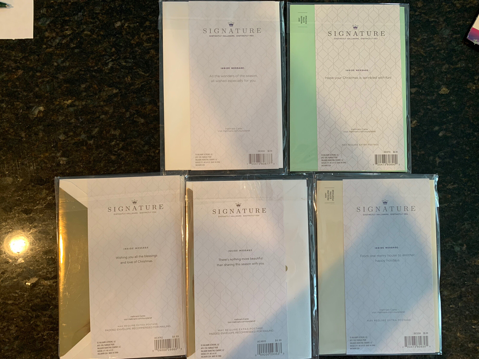 Lot of 5 Hallmark Signature Christmas Cards | eBay