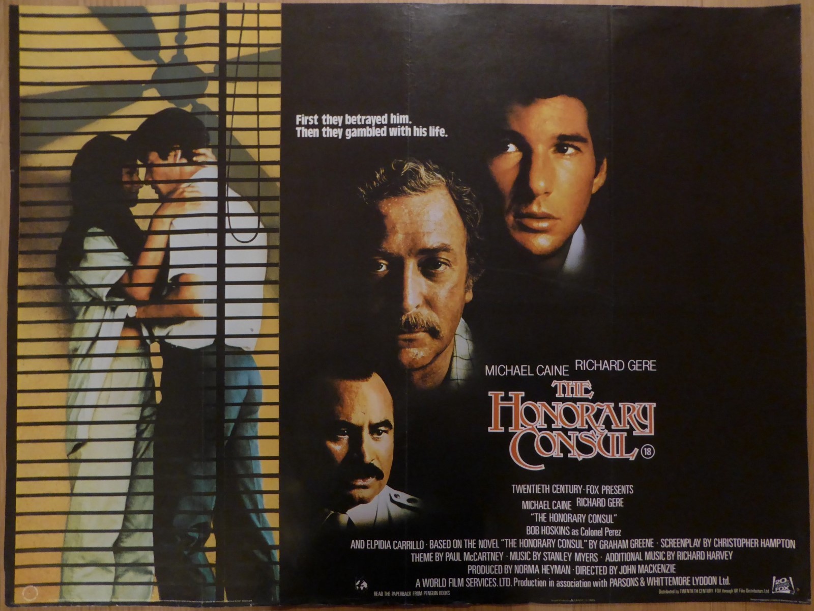 THE HONORARY CONSUL (1983) - original UK quad film/movie poster ...