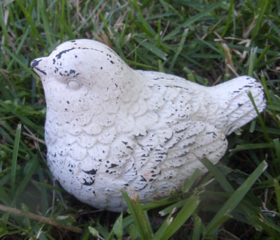 Latex bird mold tail up plaster concrete casting garden mould 4"L x 3"H ...