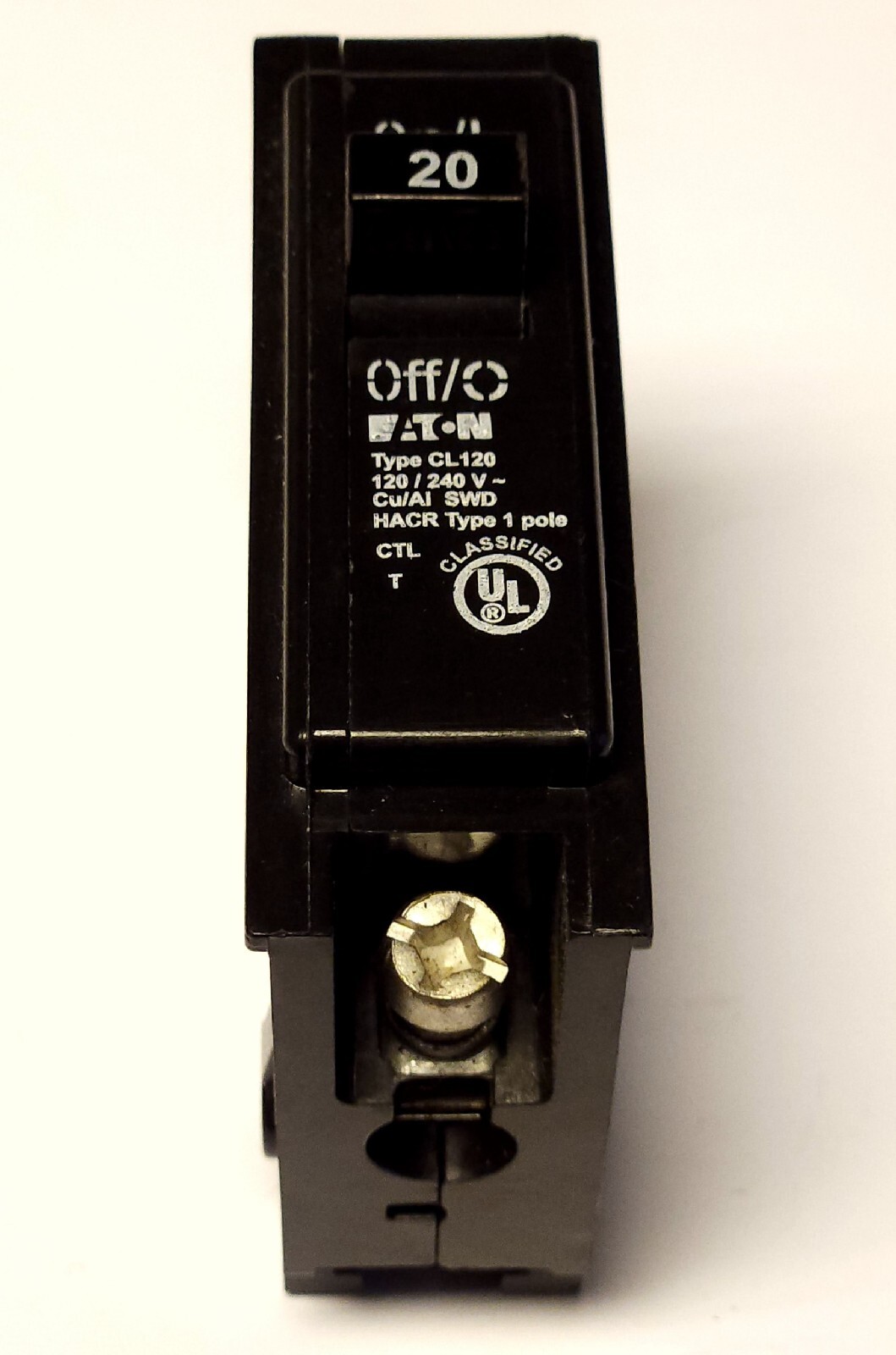 EATON CUTLER HAMMER CL120 Single Pole 20 AMP Type CL Circuit Breaker | eBay