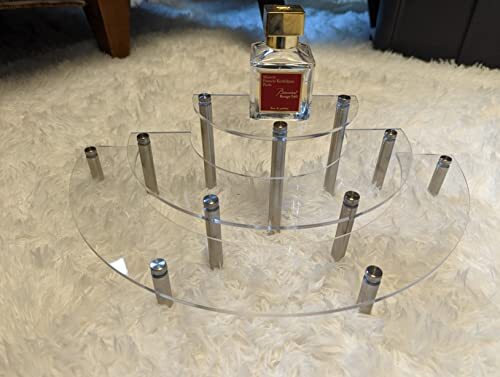 2 Pack Display Risers 3 Tier Half Moon Clear Acrylic Display Stand For ...