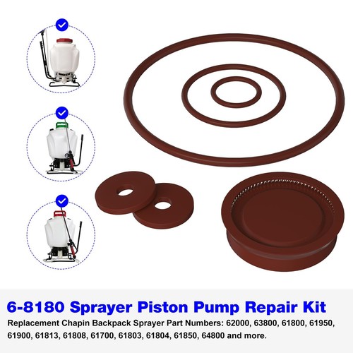 6-8180 Sprayer Piston Pump Repair Kit Replacement Chapin Sprayers Seal ...