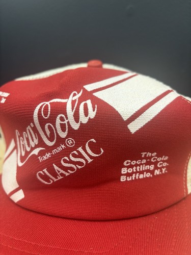 Vintage 3 Stripe SUPER RARE Coca Cola Snapback Mesh Hat 1986 Eden NY ...