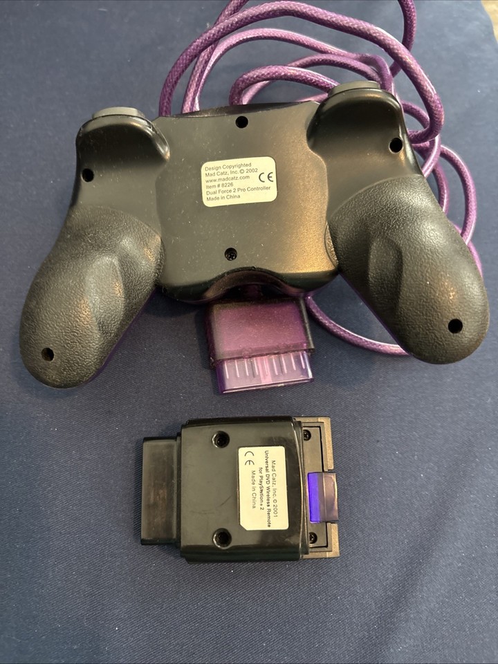 mad catz dual force 2 pro Purple With Mad Catz PlayStation 2 Wireless ...