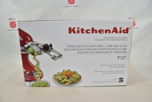 KitchenAid Spiralizer Plus W/ Peel Stand Mixer Attachment Open Box ...