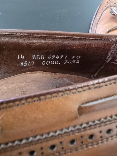 Allen Edmonds Manchester Chestnut Tan Tassel Wingtip Leather Loafers ...