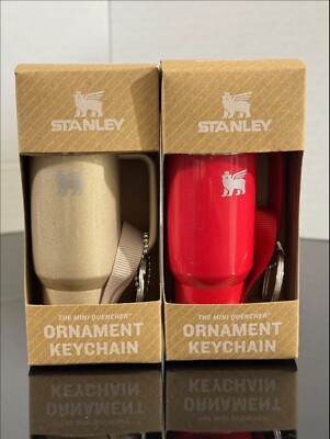 2 Pk Limited Edition Mini Stanley Water Bottle Keychain/Ornaments ...