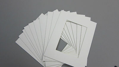 Custom white mats 5x7 for 4x6 with 3.5x5.5 opening OFFWHITE SET OF 10 ...