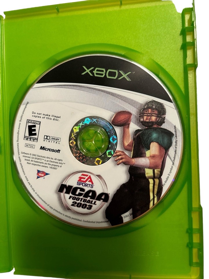 Xbox - NCAA Football 2003 Microsoft Xbox Complete 14633145304 | eBay