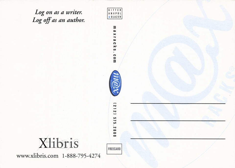 Xlibris Writer Author Website Man Parrot Vintage Ad Postcard Unposted | eBay