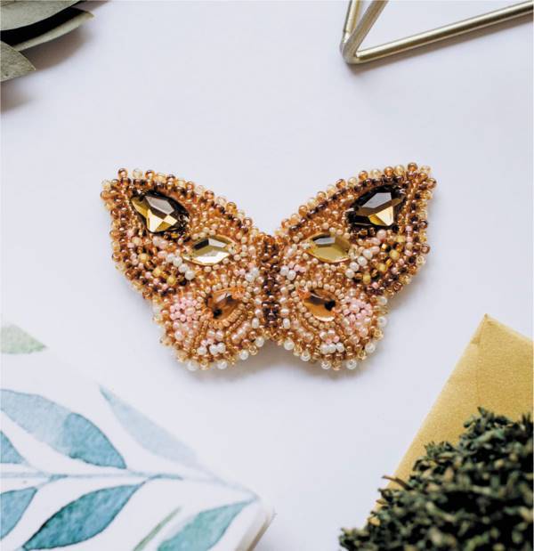 DIY Jewelry making kit Pin Brooch Reflections of citrine Handmade ...