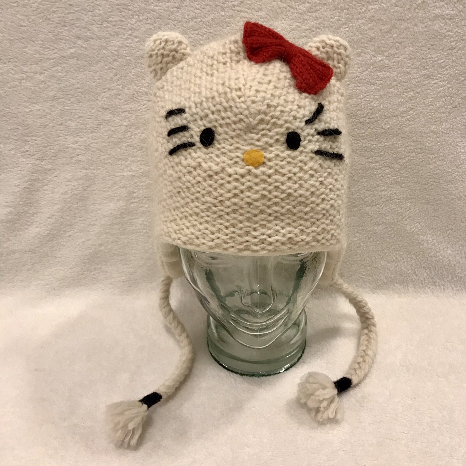 Hello Kitty Sanrio x Knit Wits deLux Knit Pilot Hat T… - Gem