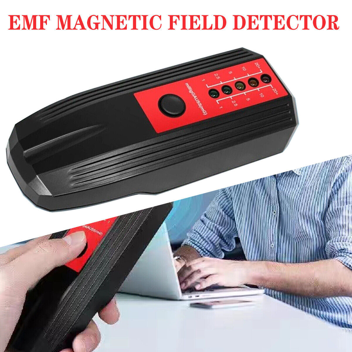 EMF Meter Paranormal Equipment Magnetic Field Ghost Hunting Radiation ...