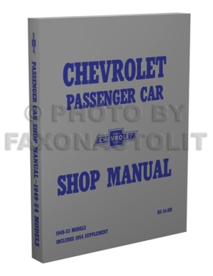 Best Chevy Car Shop Manual 1954 1953 1952 1951 1950 1949 Chevrolet ...