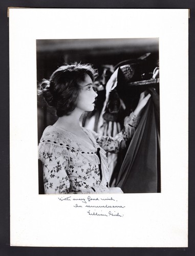 RARE ICONIC 1928 DECO LILLIAN GISH THE WIND HAND SIGNED CUSTOM MOUNTED ...