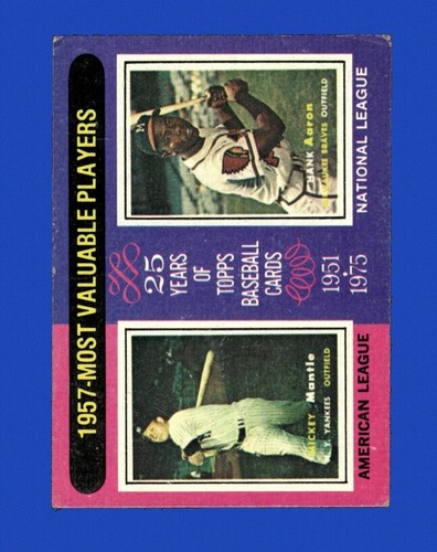 1975 Topps Set-Break #195 1957 MVP's VG-VGEX *GMCARDS* | eBay