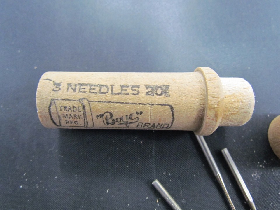 NOS Boye Antique 3 Needles Treadle Sewing Machine Parts Size 26 Wooden ...