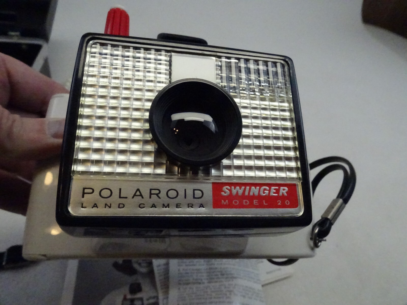 Polaroid Land Camera Model 20 Swinger + Case 1960's + Instructions USA ...