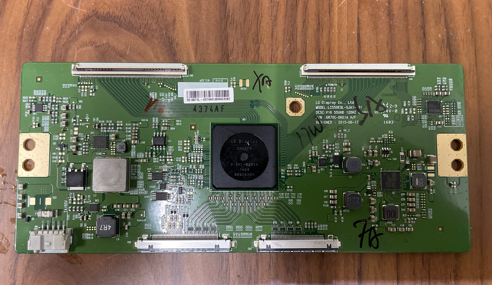 Sony XBR-55X850D T-Con Board (6870C-0601A) 6871L-4374A | eBay