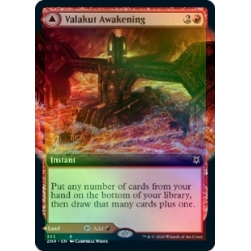FOIL VALAKUT AWAKENING (EXTENDED ART) Zendikar Rising ZNR Magic MTG ...