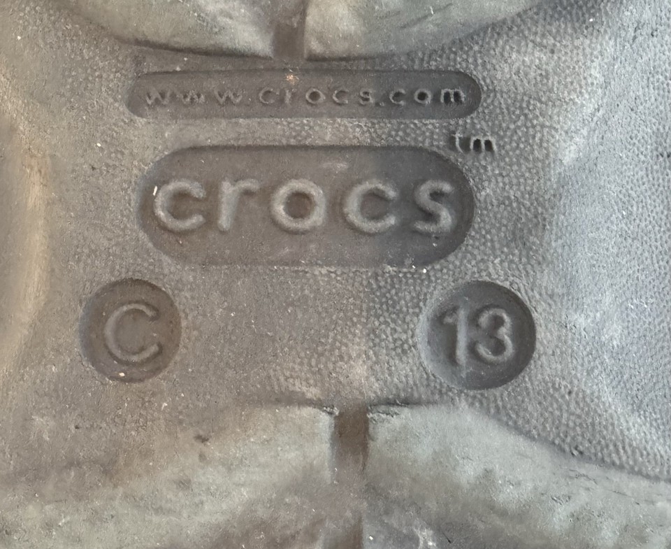 Crocs Comfort All Terrain Sz C13 Unisex Child Blue Red Crocs Washable ...