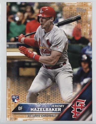 2016 Update Topps.com Online Exclusive 5x7 Gold /10 Jeremy Hazelbaker ...