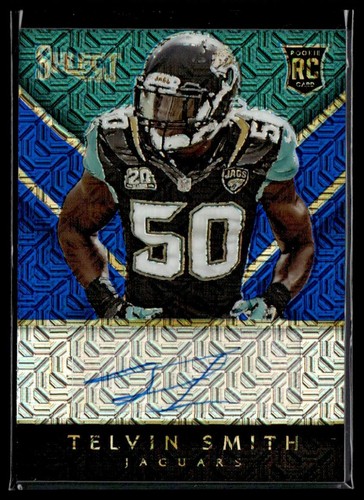 2014 Panini Select - Rookie Autographs Telvin Smith #RA-TS Blue Mojo ...