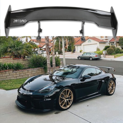 57"GT Style Car Rear Trunk Spoilers Racing Wing For Porsche Cayman GT4 ...