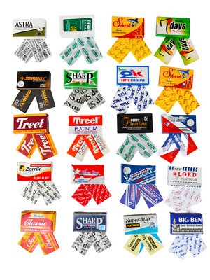 Double Edge Razor Blade Sample Pack (2x each for a total of 40 blades ...