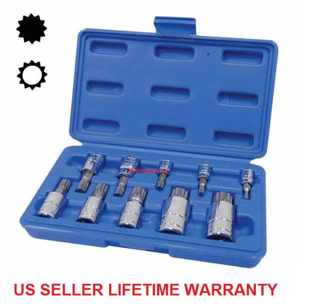3/8″ 1/2″ Triple Square Bit Socket Set M6 M16 | M8 Triple Square Bit ...