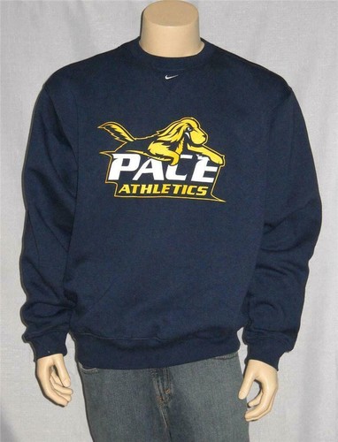 Nike Pace University Setters NCAA Crew Sweatshirt ATHLETICS Blue Mens L | eBay