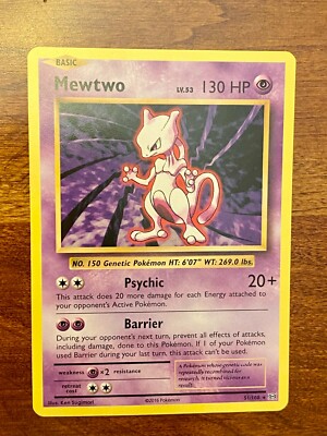 2016 POKEMON EVOLUTIONS - MEWTWO - 51/108 - PSA 9 - HOLO - MINT - ULTRA ...