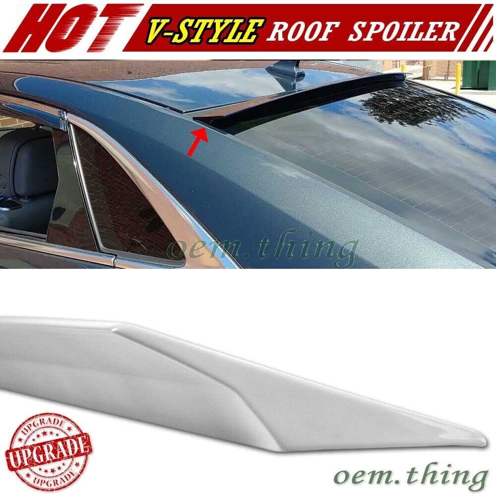 Painted Fit FOR Cadillac XTS Sedan V Type Rear Window Roof Spoiler Wing ...
