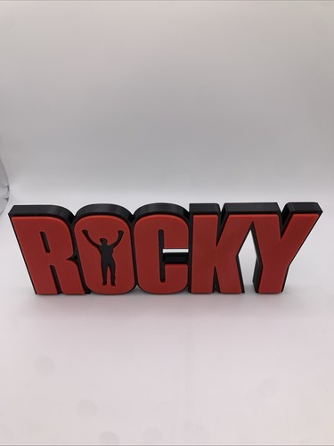 Rocky Movie Logo Sign Display | 3D Wall Desk Shelf Art | eBay