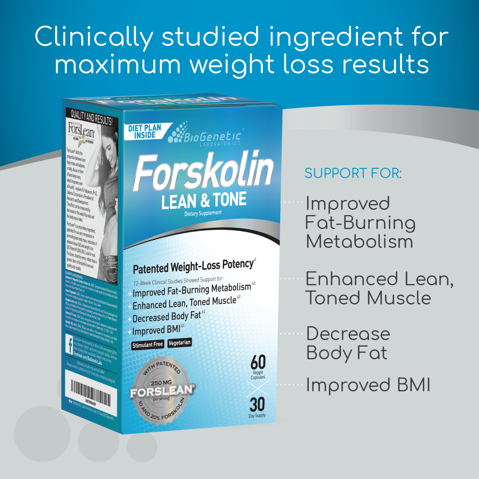 Forskolin Lean & Tone Clinically Studied Weight Loss & Body Toning ...