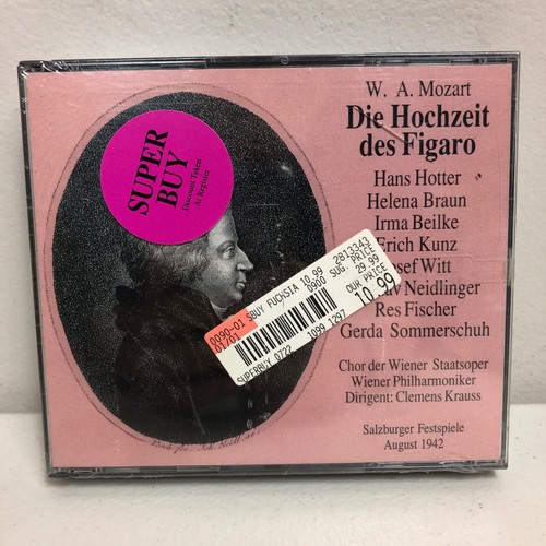 W A Mozart Die Hochzeit Des Figaro CD Hans Hotter Helena Braun Irma ...