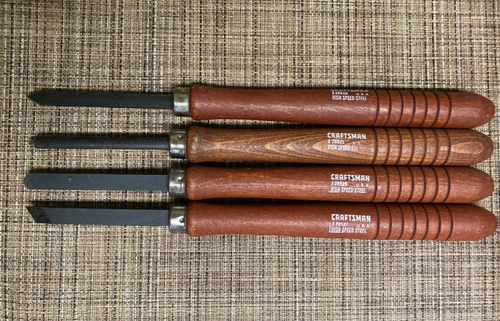 Craftsman USA High Speed Steel Lathe Wood Chisels Set of 4 | eBay