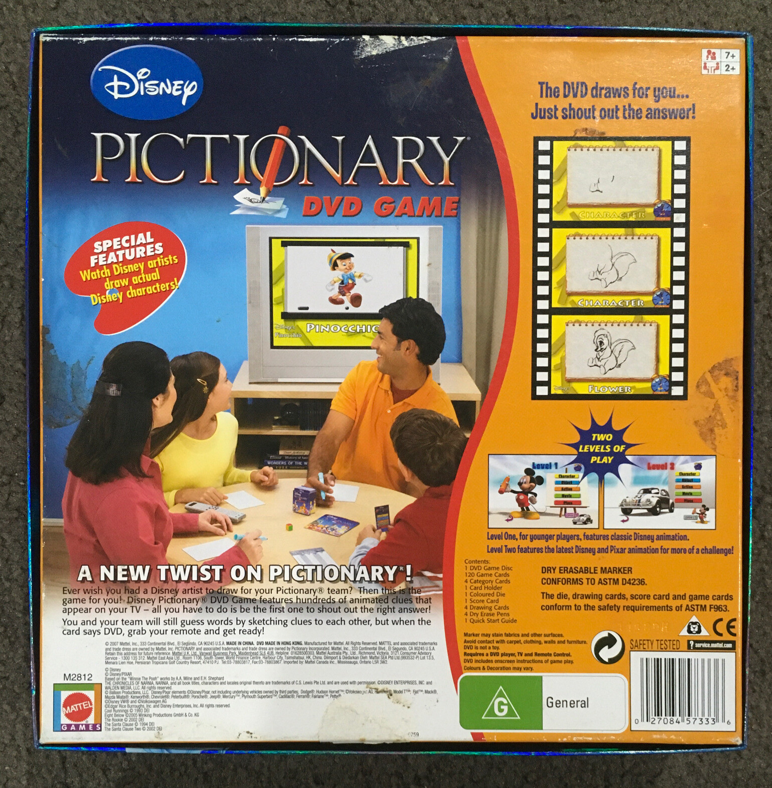 Disney Pictionary DVD Game Board Game 2007 27084573336 | eBay