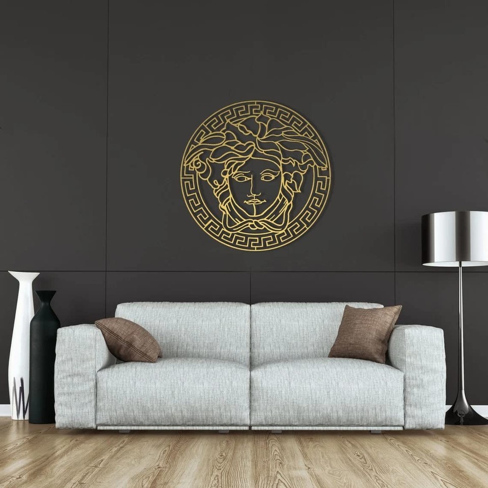 Versace Metal Medusa Wall Art Greek Mythological Monster made with ...