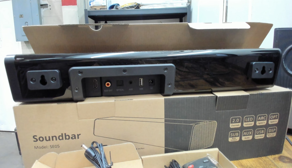 Sound Bar 16" Wall Mountable 50 Watts With Bluetooth (OPEN BOX) | eBay