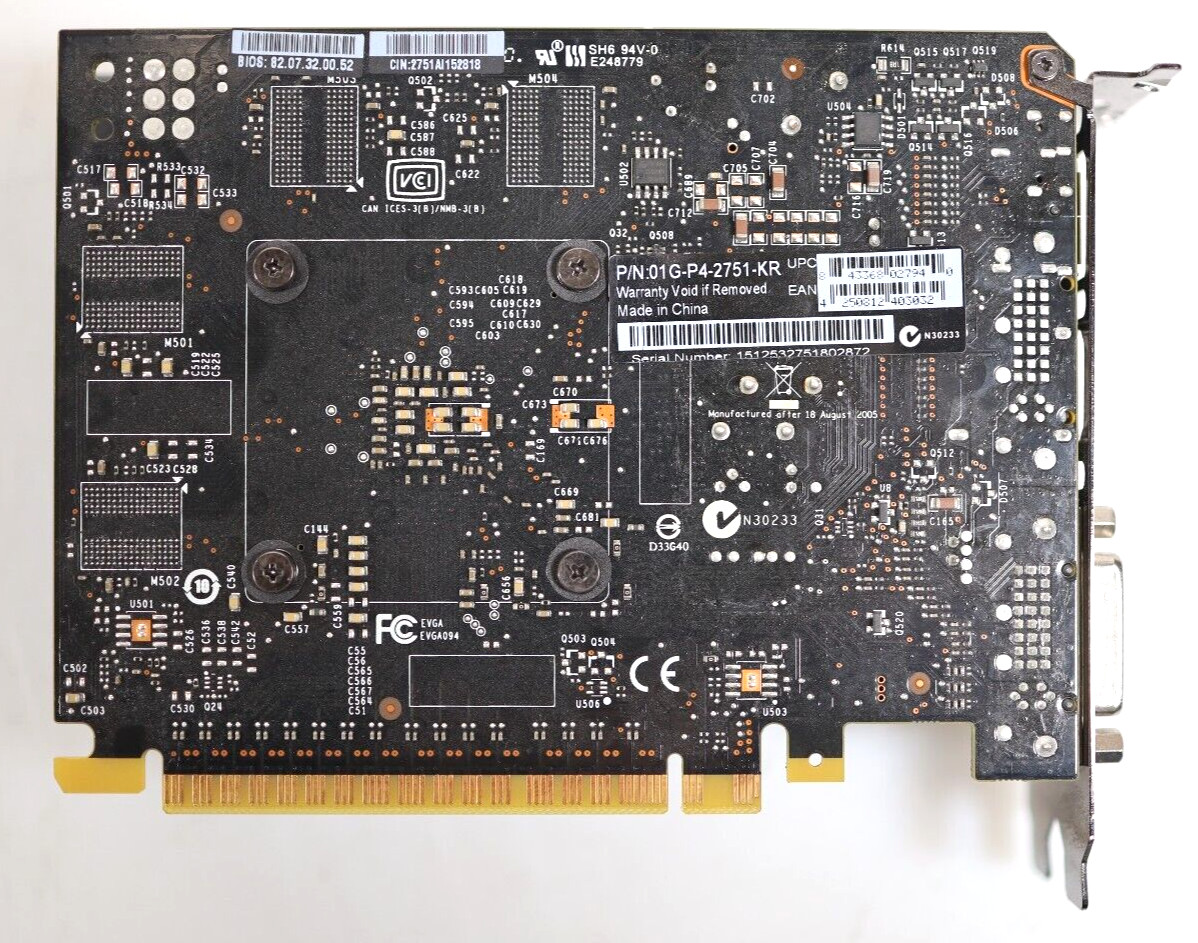 EVGA Geforce GTX 750 1GB GDDR5 PCIe 3.0 x 16 Dual Slot GPU 01G-P4-2751-KR