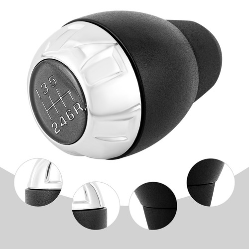 6 Speed Manual Chrome/ Leather Wrapped Shift Knob Fit Jeep Wrangler ...