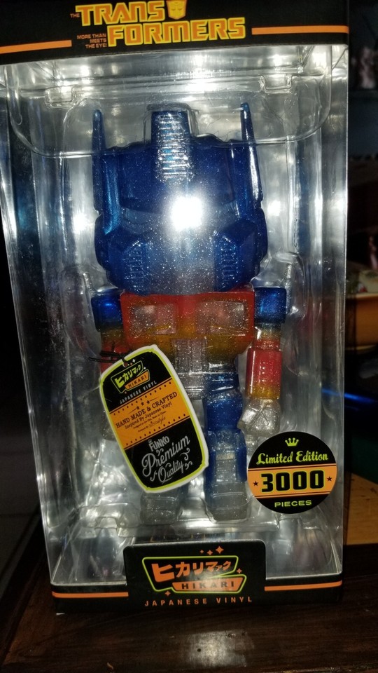 Funko Transformers Limited Edition Hikari Optimus Prime Ice Glitter NEW ...
